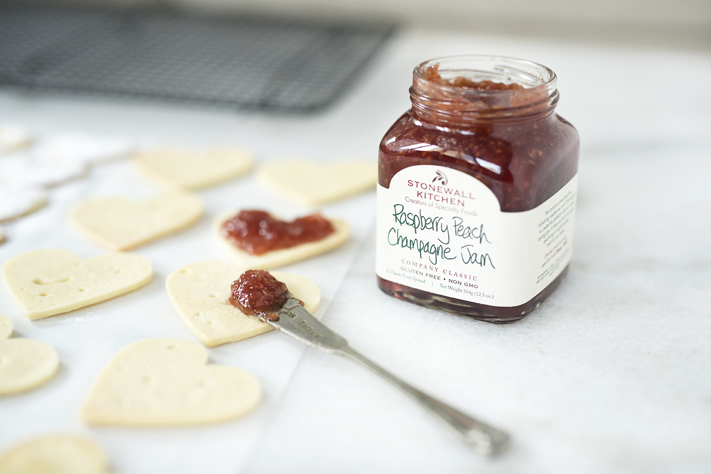 Sablée Cookies with Stonewall Kitchen’s Raspberry Peach Champagne Jam ...