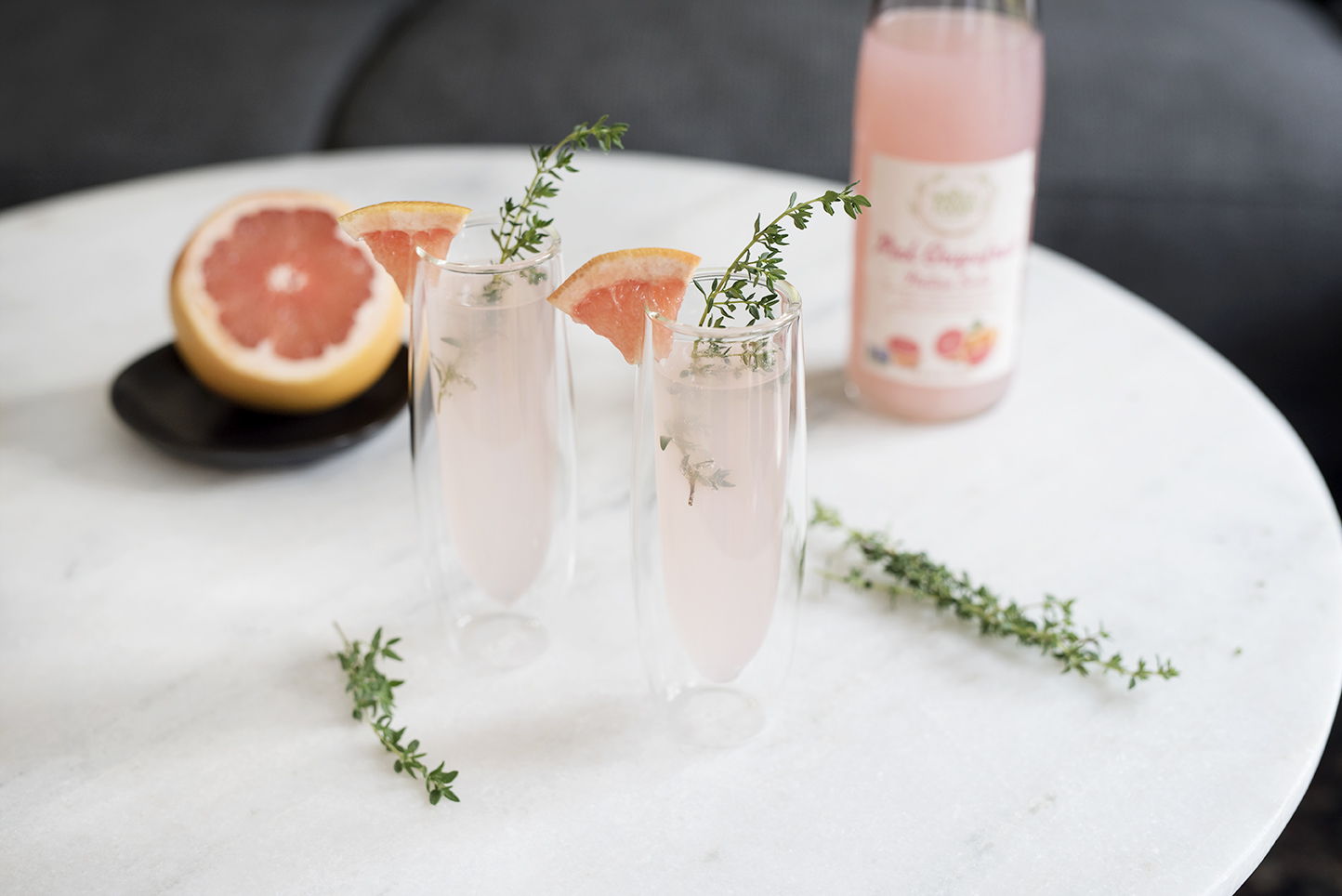 Pretty in Pistachio | Grapefruit Thyme Spritzer | Pretty in Pistachio